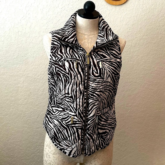 Michael Kors | Jackets & Coats | Michael Kors Black And White Zebra ...